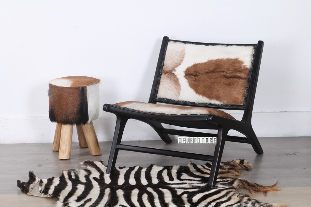 PREZTA Stool (Genuine Goat Hide)-iFurniture-The largest furniture store ...