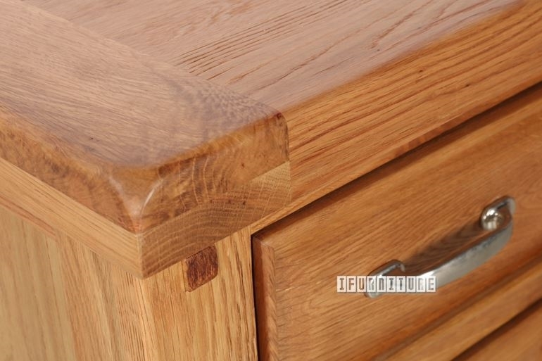 WESTMINSTER 3-Drawer Solid Oak Bedside Table-iFurniture-The largest furniture store in Edmonton ...