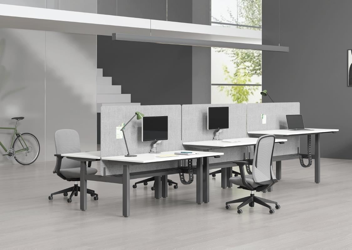 UP1 BACK-TO-BACK DUAL Adjustable Desk System-iFurniture-The largest ...