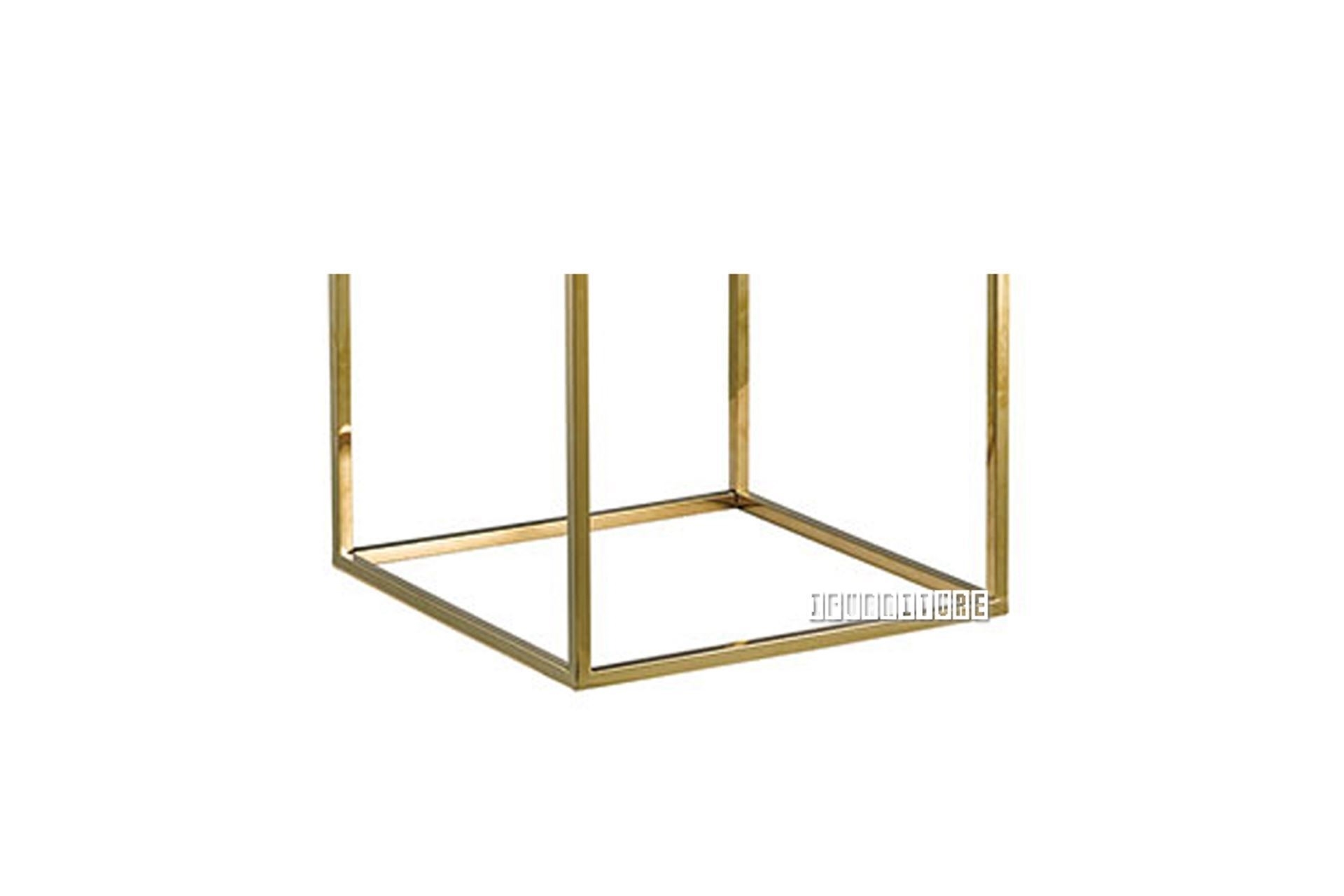 CANARY Gold Frame Velvet Foot Stool (Beige)-iFurniture-The largest ...