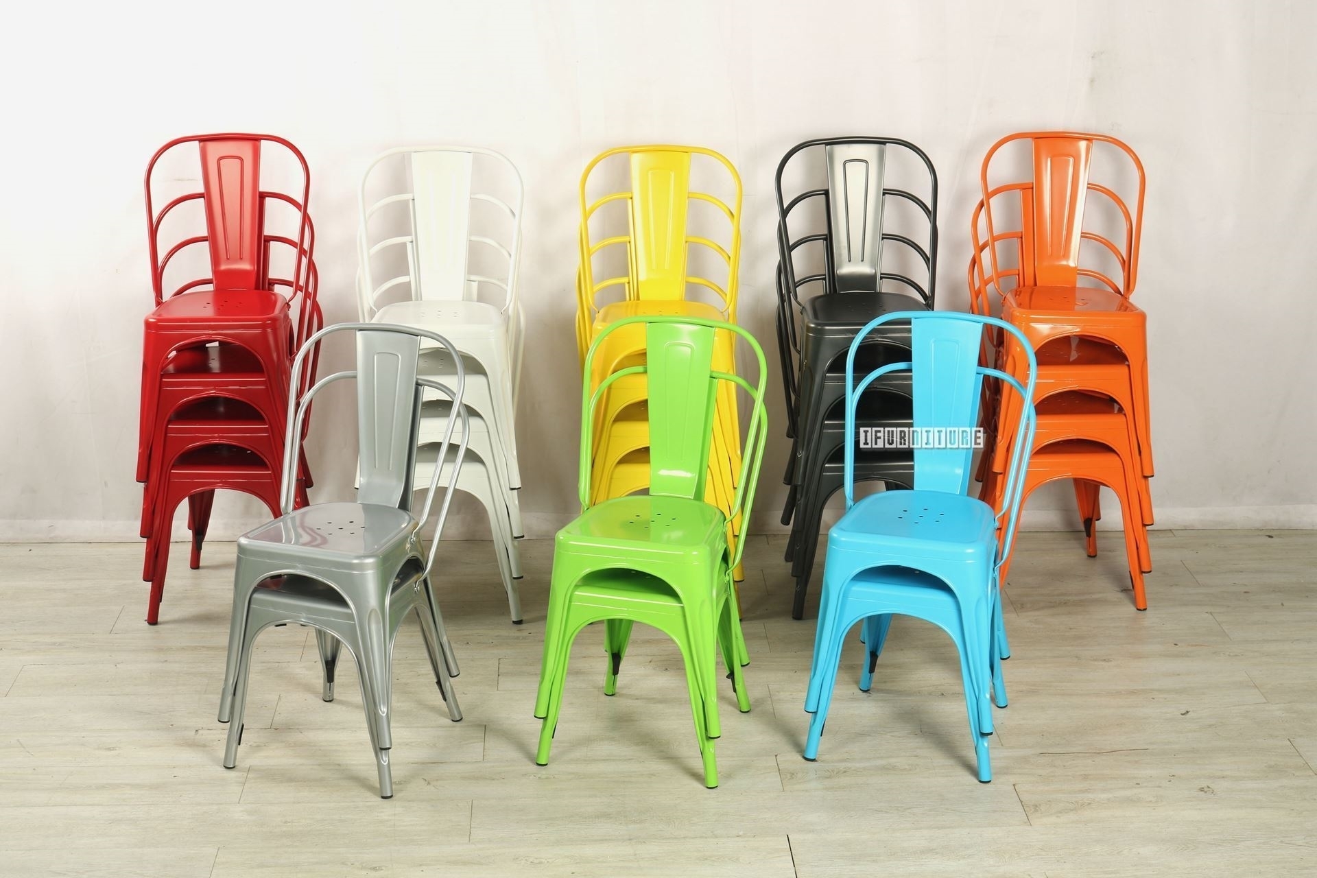 TOLIX Replica Dining Chair in 10 COLORS - Blue-iFurniture-The largest ...