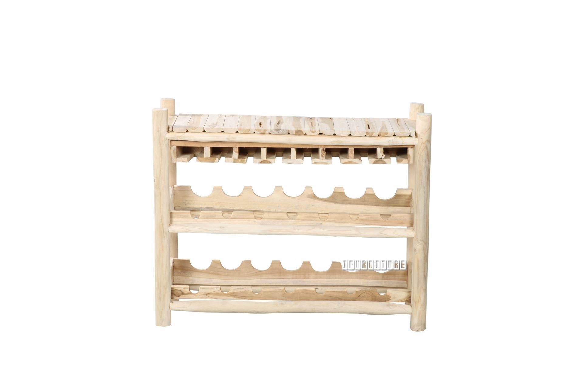 WILDBRANCH Solid Teak Wood Wine Rack 02-iFurniture-The largest ...