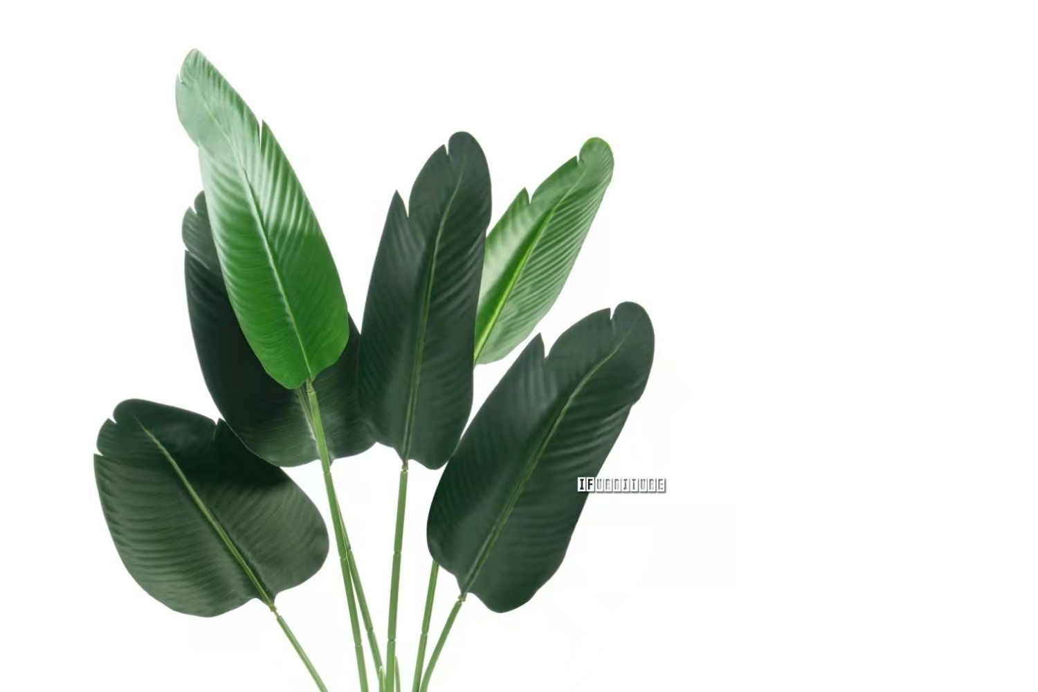 ARTIFICIAL PLANT 120/180cm Banana Leaf with Black Plastic Pot ...