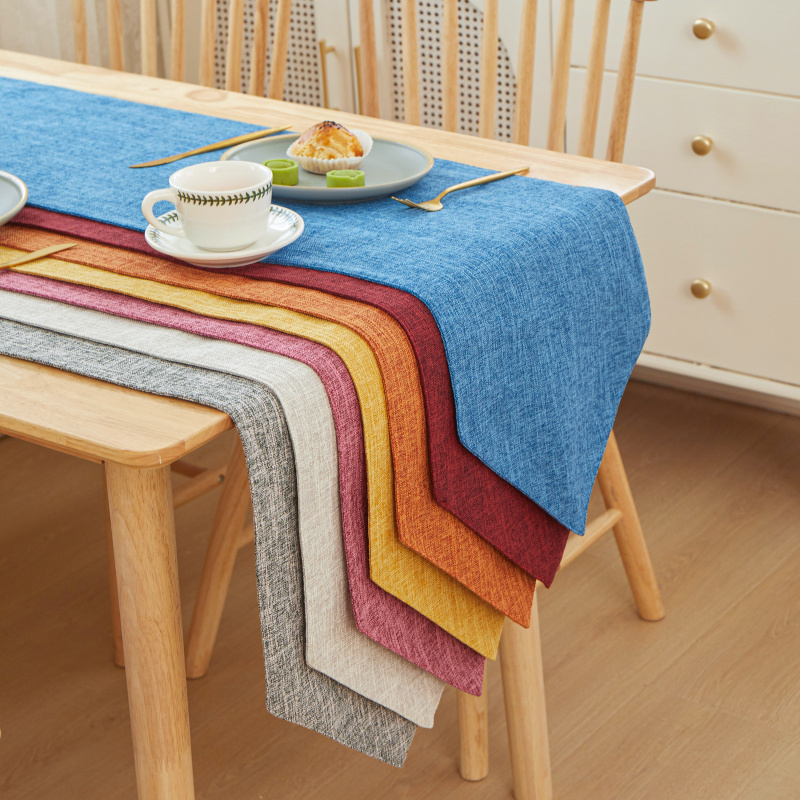 LINEN TABLE RUNNER 12"x94" (Silver Grey)-iFurniture-The largest ...