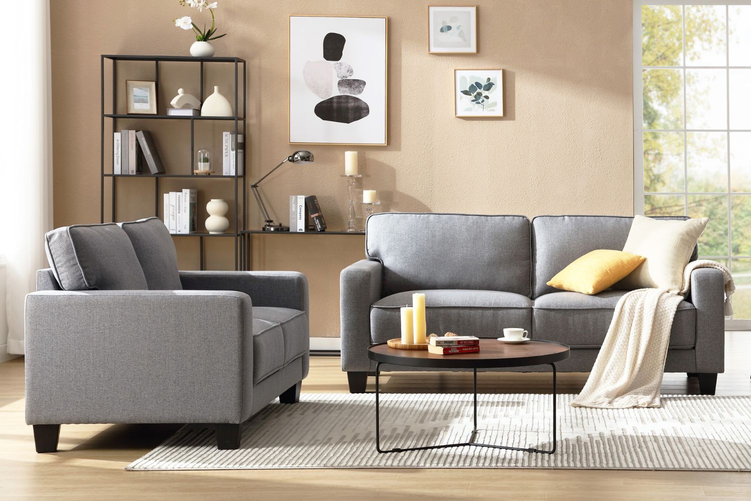 LANCASTER Fabric Sofa Range (Grey)-iFurniture-The largest furniture ...