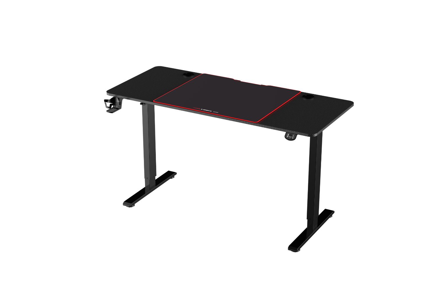 MATRIX Electric Height Adjustable Straight Desk with Jumbo Mousepad ...