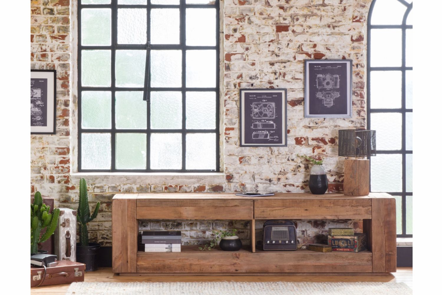 HOMER 2.1M 100% Reclaimed Pine Wood TV Stand-iFurniture-The largest ...