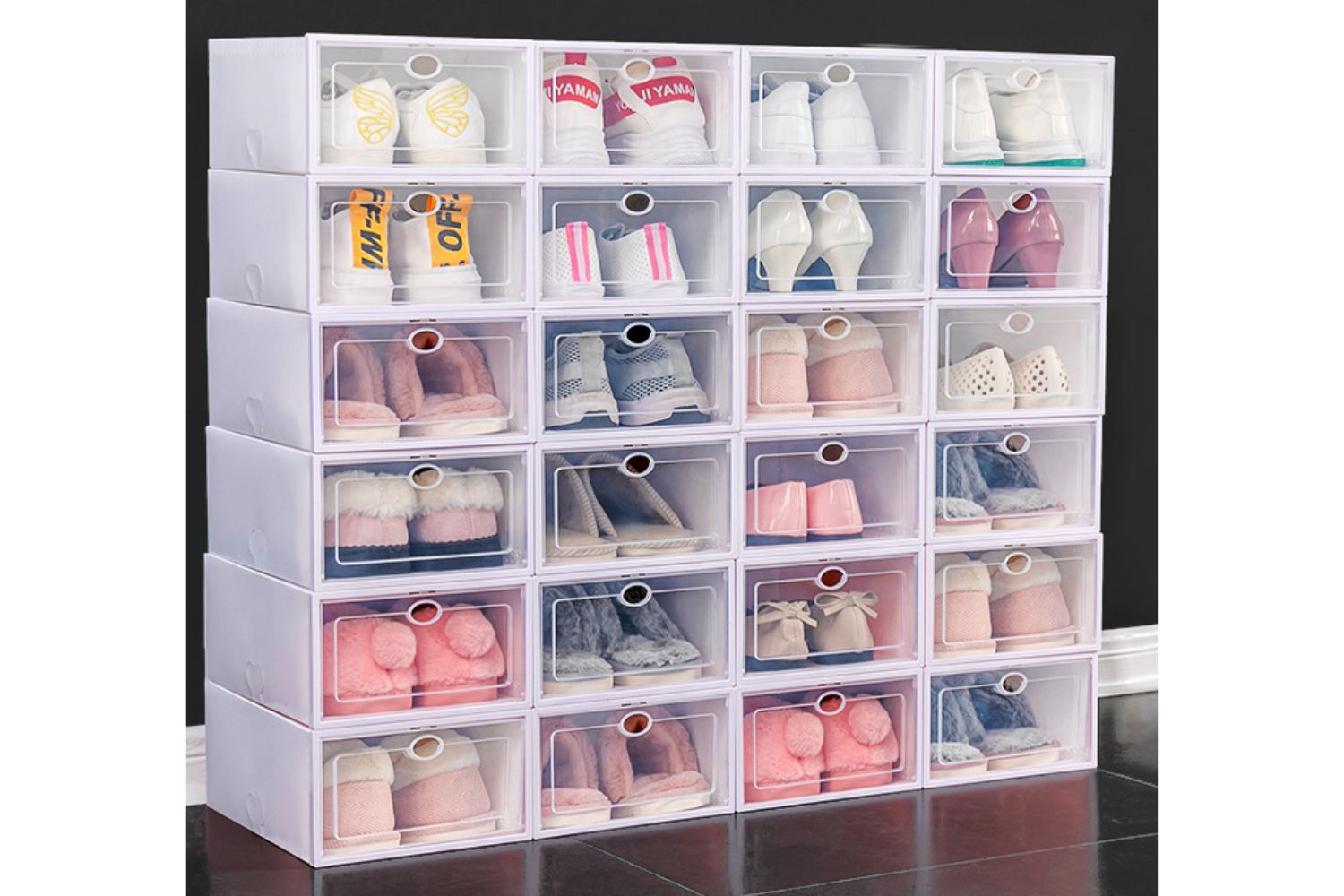 6X VEDA Stackable Shoe Storage Unit in One Box-iFurniture-The largest ...
