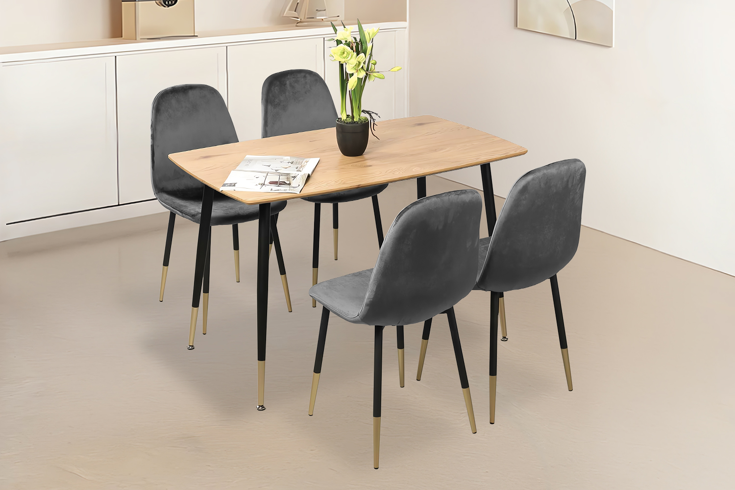 BIJOK 120 5PC Dining Set in 2 Colors-iFurniture-The largest furniture ...