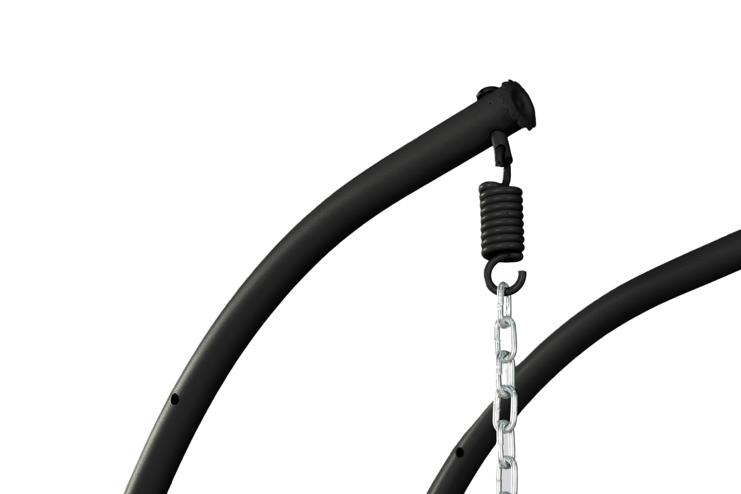 MALAM Outdoor Double Seat Rattan Hanging Egg Chair (Black)-iFurniture ...