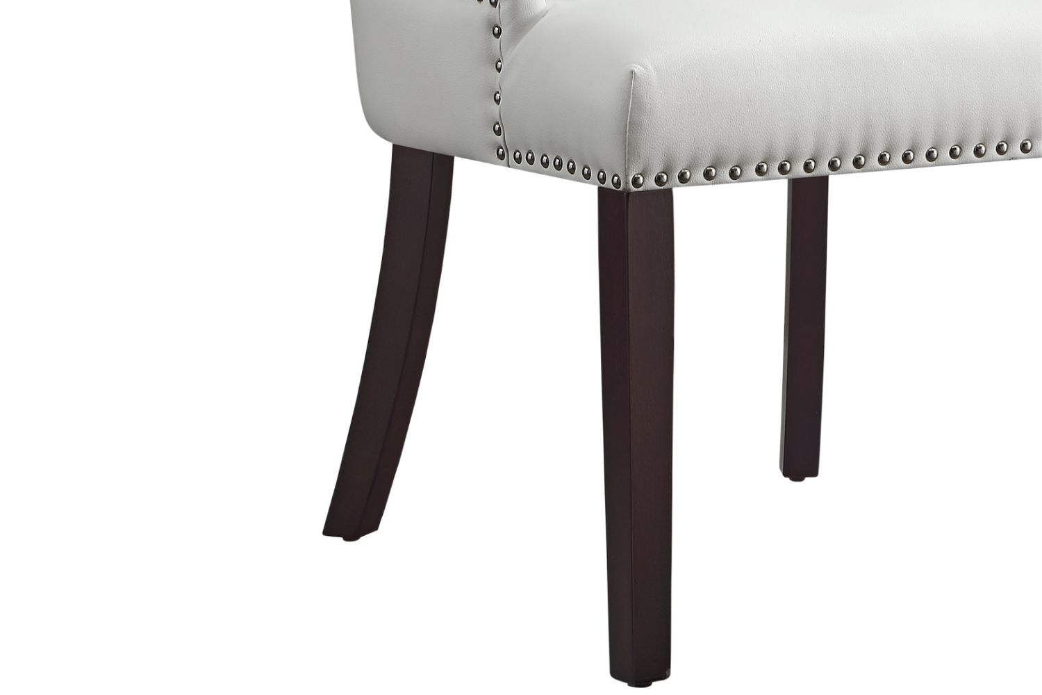KACELA PU Leather Button-Tufted Dining Chair (White)-iFurniture-The ...