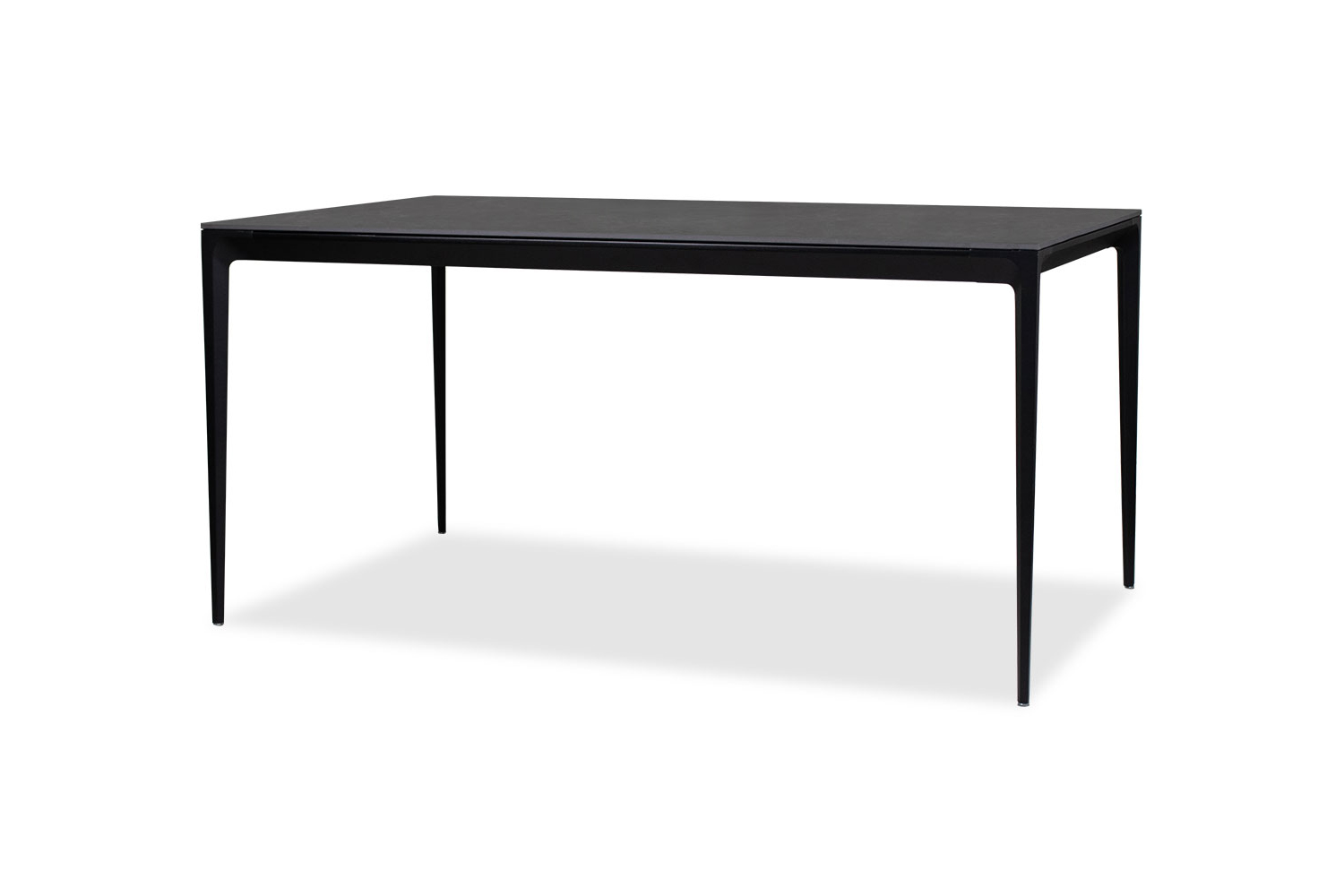 BRUTUS 59" Sintered Stone Top Aluminum Frame&Leg Dining Table (Dark ...