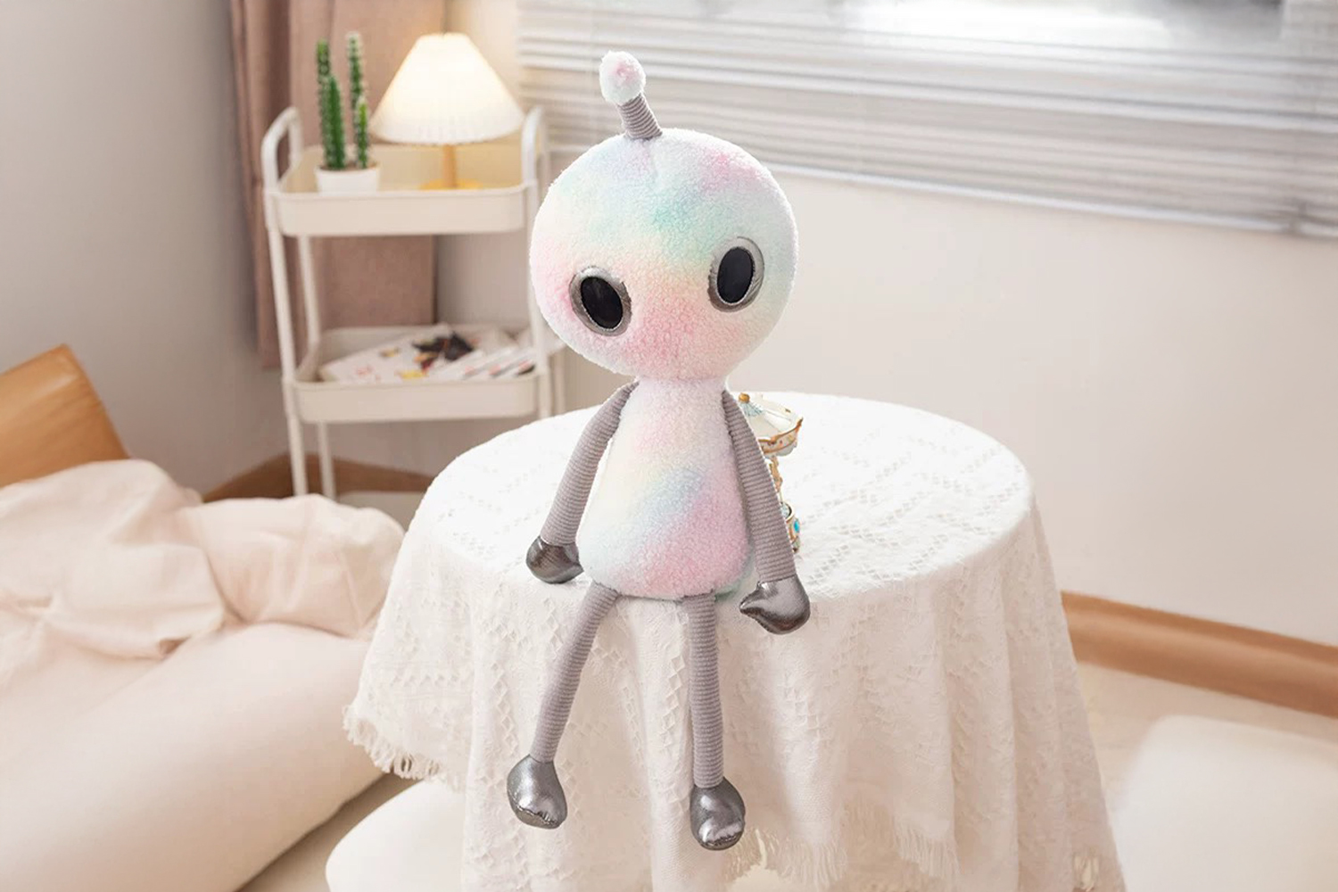 ALIEN Teddy Fabric Plush Cushion (Pink/Purple)-iFurniture-The largest ...