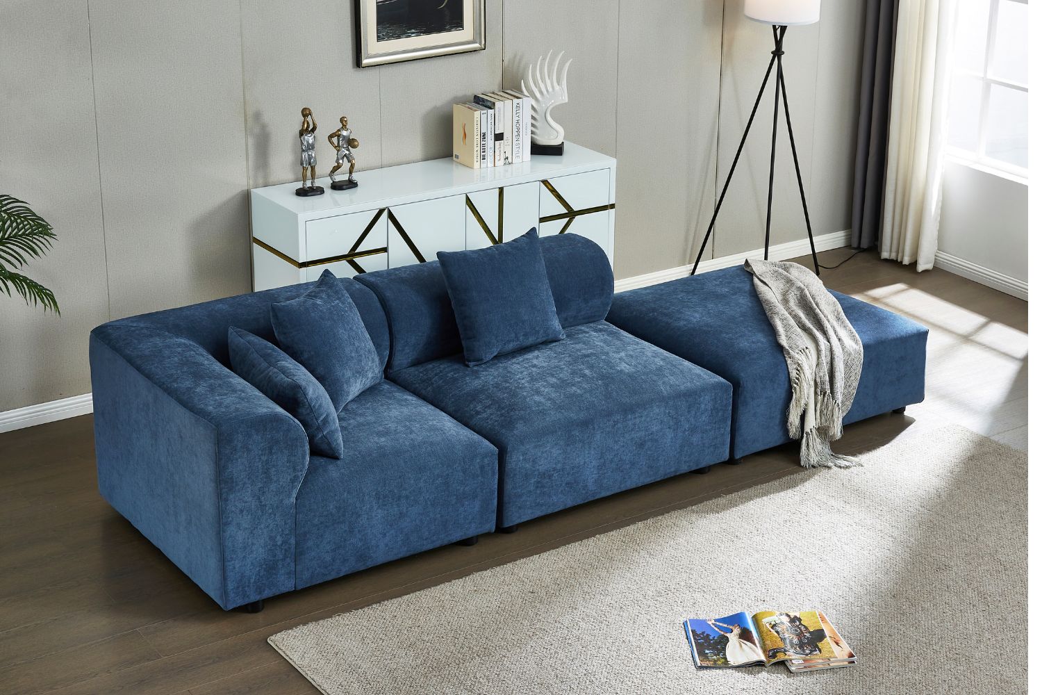 BARI Memory Foam Fabric Modular Sofa-iFurniture-The largest furniture ...
