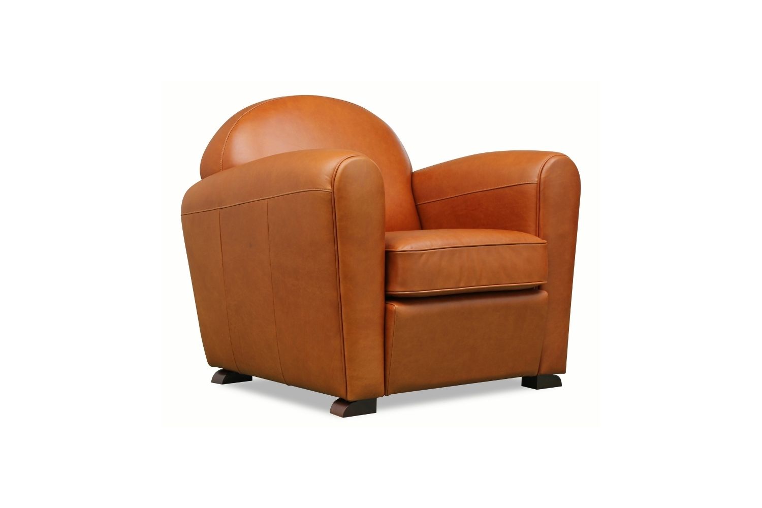 BOURBON 100% Genuine Silky Aniline Leather Club/Cigar Chair-iFurniture ...