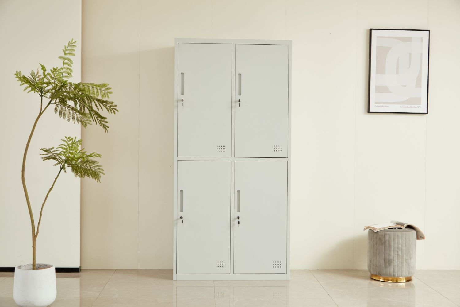 SPARK 4 Doors Metal Locker with Mirrors-iFurniture-The largest ...