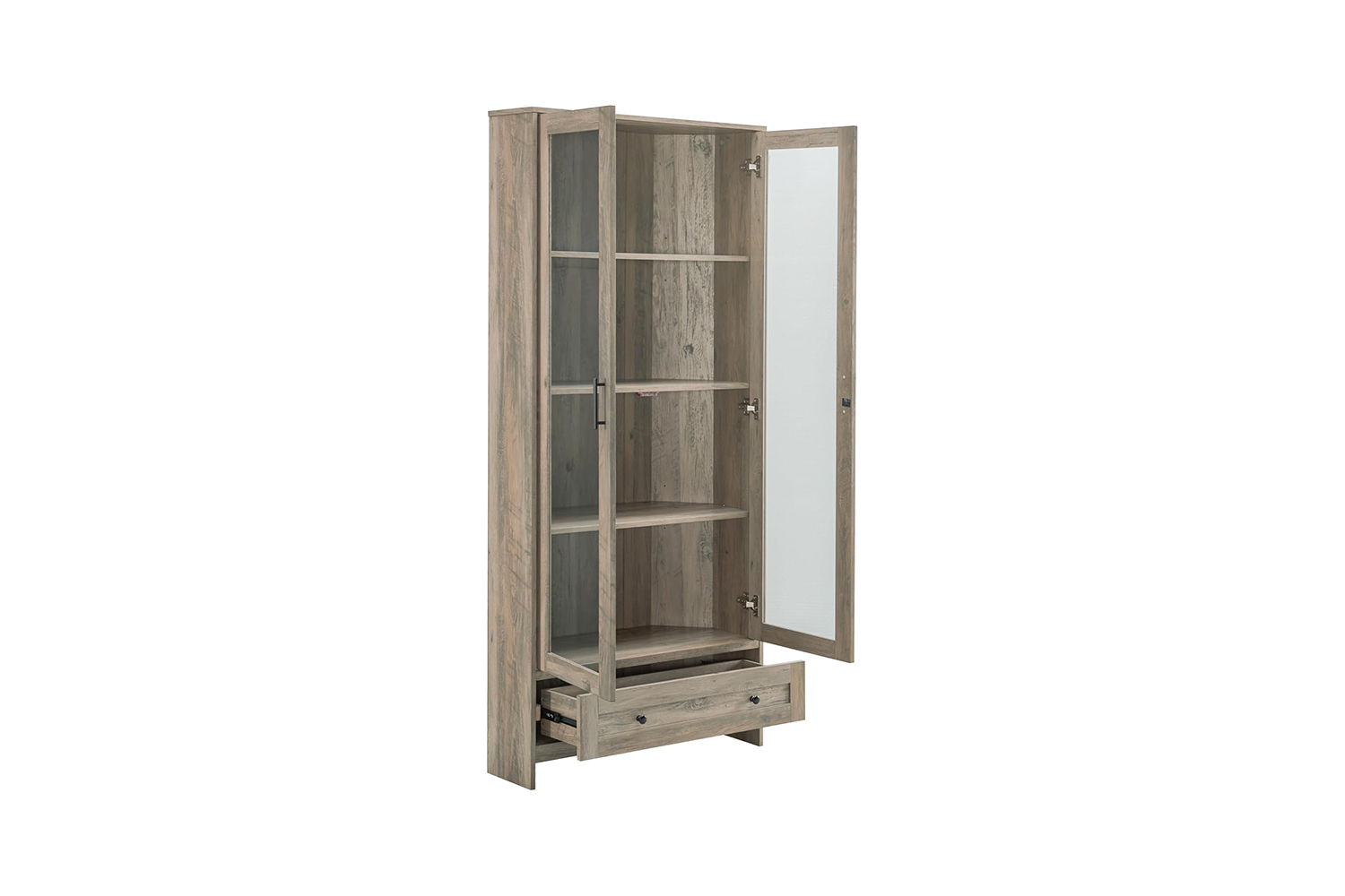 OTLEY Accent Corner Display Cabinet (Gray)-iFurniture-The largest ...