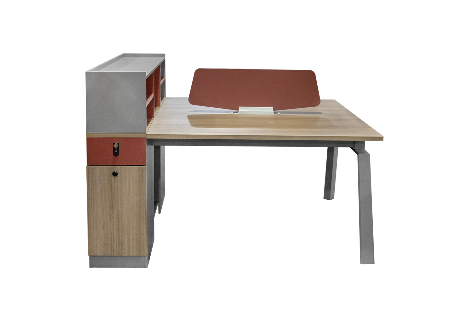 FOCUS Office System 2-Seater Desk with Cabinets-iFurniture-The largest ...