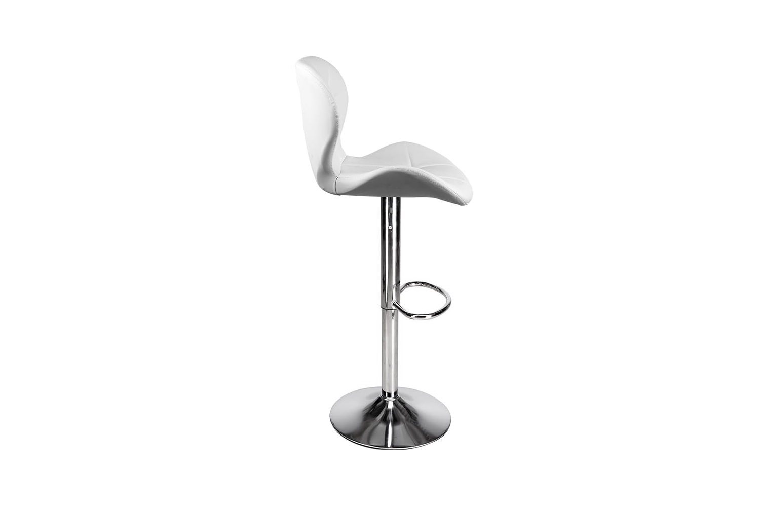 LIBBY Adjustable Swivel Gas Lift Bar Stool (White)-iFurniture-The ...