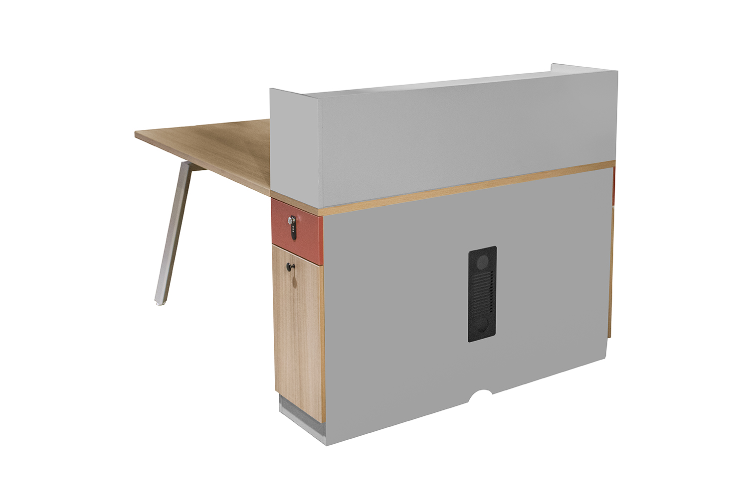 FOCUS Office System 2-Seater Desk with Cabinets-iFurniture-The largest ...