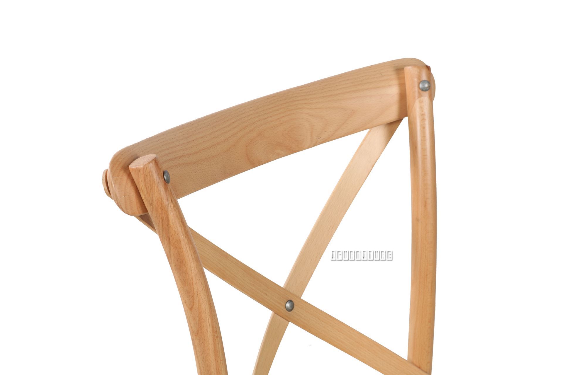 ALBION Solid Beech Wood Cross Back Dining Chair with Rattan Seat ...