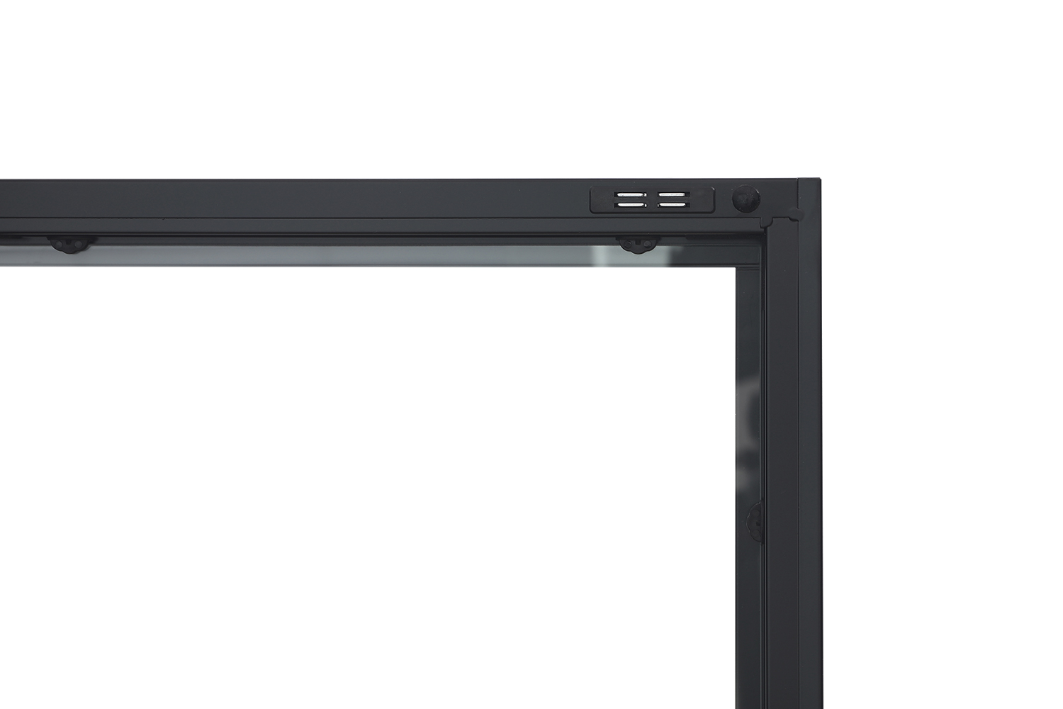 STARK Steel Frame 71"x31.5" 2-Door Transparent Glass Display Cabinet ...