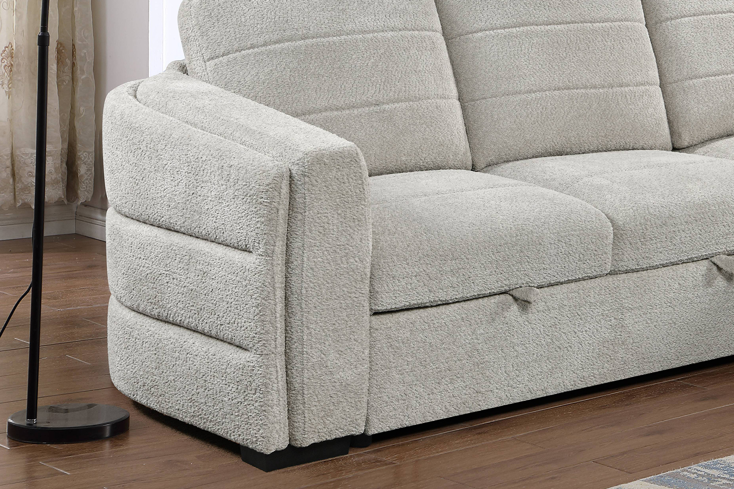 CHANEL Fabric Corner Sofa Bed with Storage-iFurniture-The largest furniture store in Edmonton ...