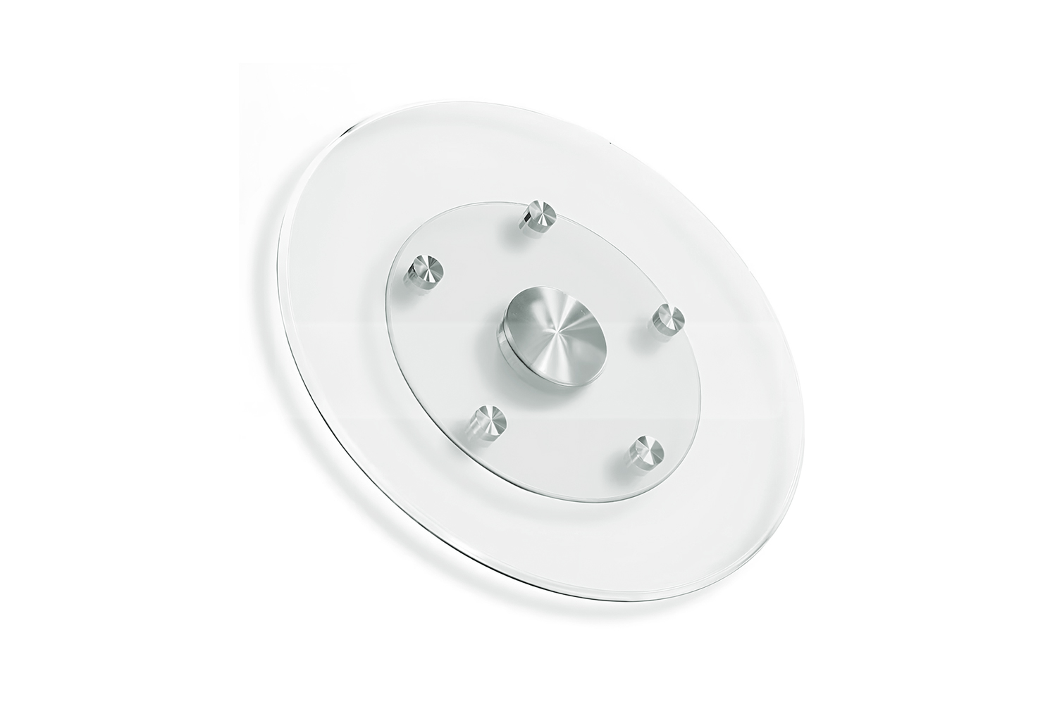 Ford D31.5" Round Tempered Glass Lazy Susan Turntable-iFurniture-The ...