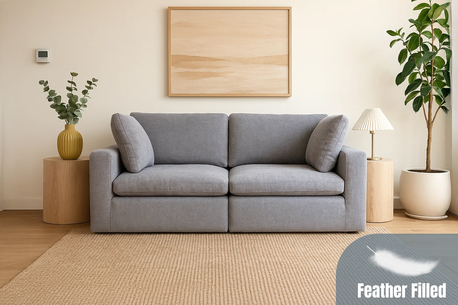 FAIRFIELD Feather-Filled Sectional Modular Sofa Range-iFurniture-The ...