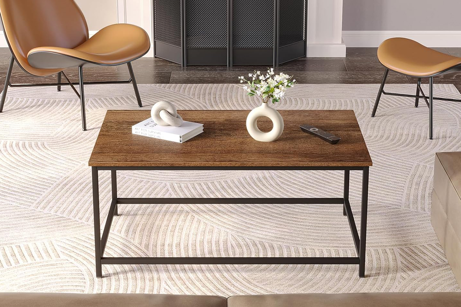 GASTON 31.5" Coffee Table (Walnut Colour)-iFurniture-The largest ...