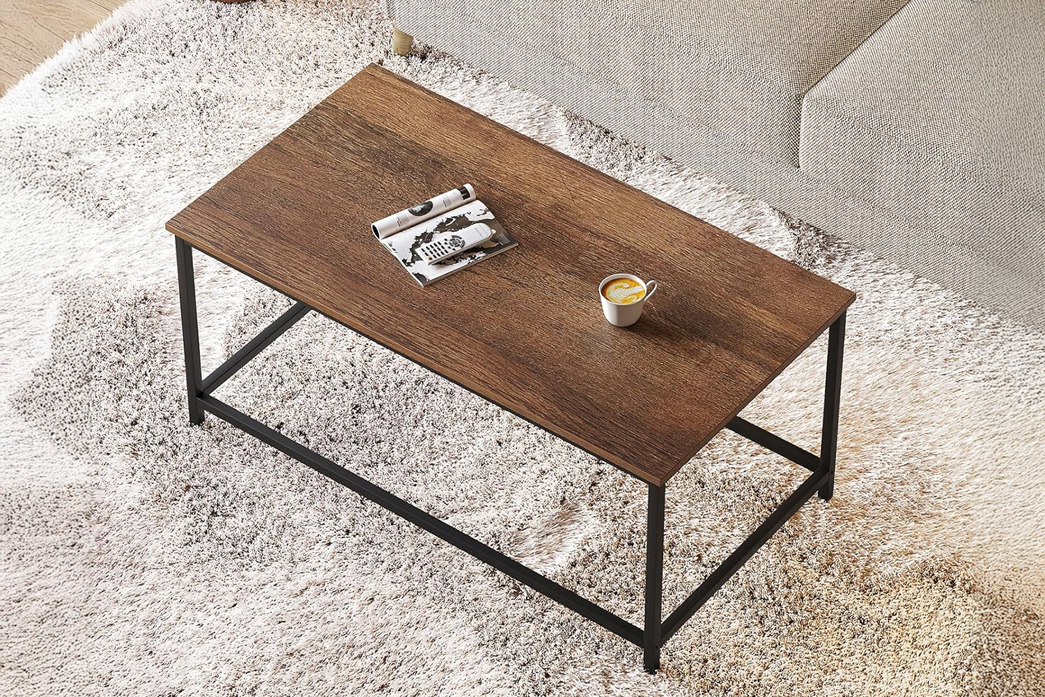 GASTON 31.5" Coffee Table (Walnut Colour)-iFurniture-The largest ...