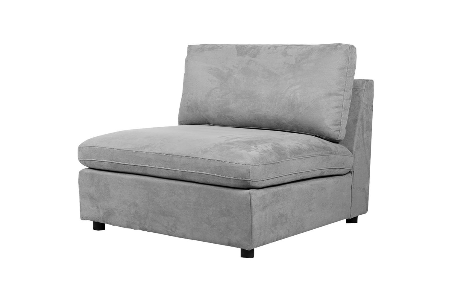 ASPECT Nappa Fabric Memory Foam Sectional Modular Sofa Range (Grey ...