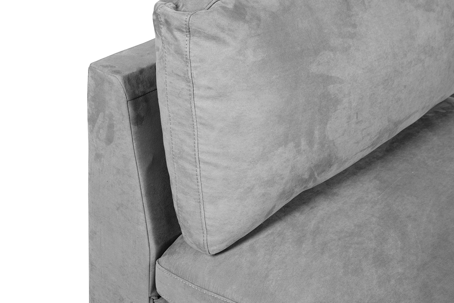 ASPECT Nappa Fabric Memory Foam Sectional Modular Sofa Range (Grey ...