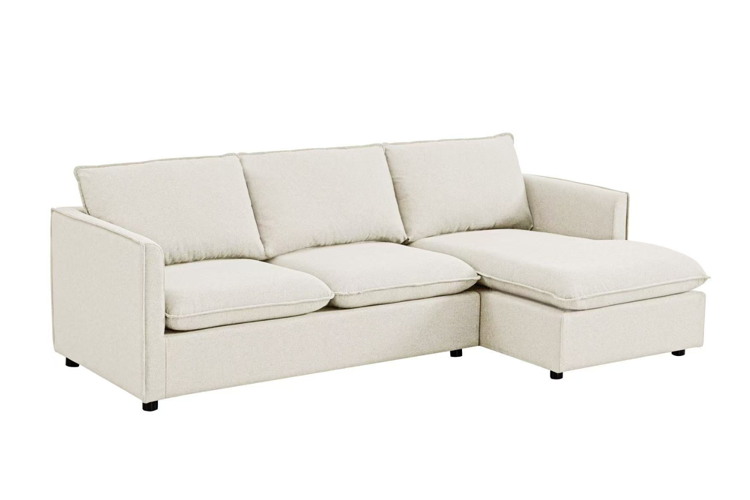 BENDON Fabric Sectional Sofa (Off White) - Water Resistant-iFurniture ...