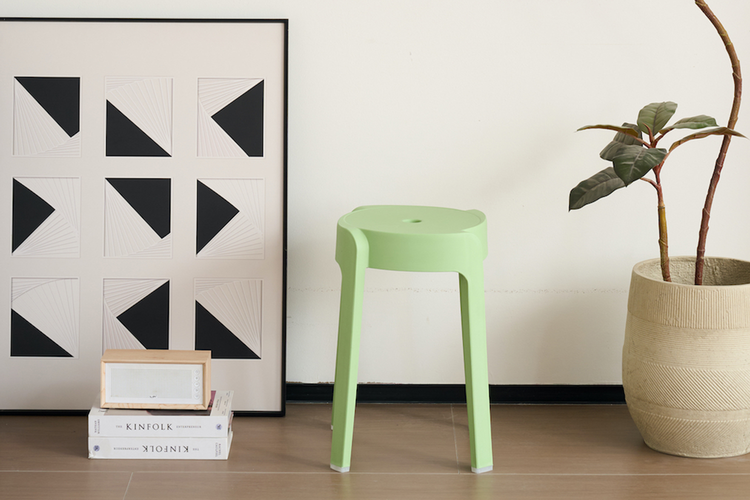 NAXOS Stackable Stool (Green)-iFurniture-The largest furniture store in ...