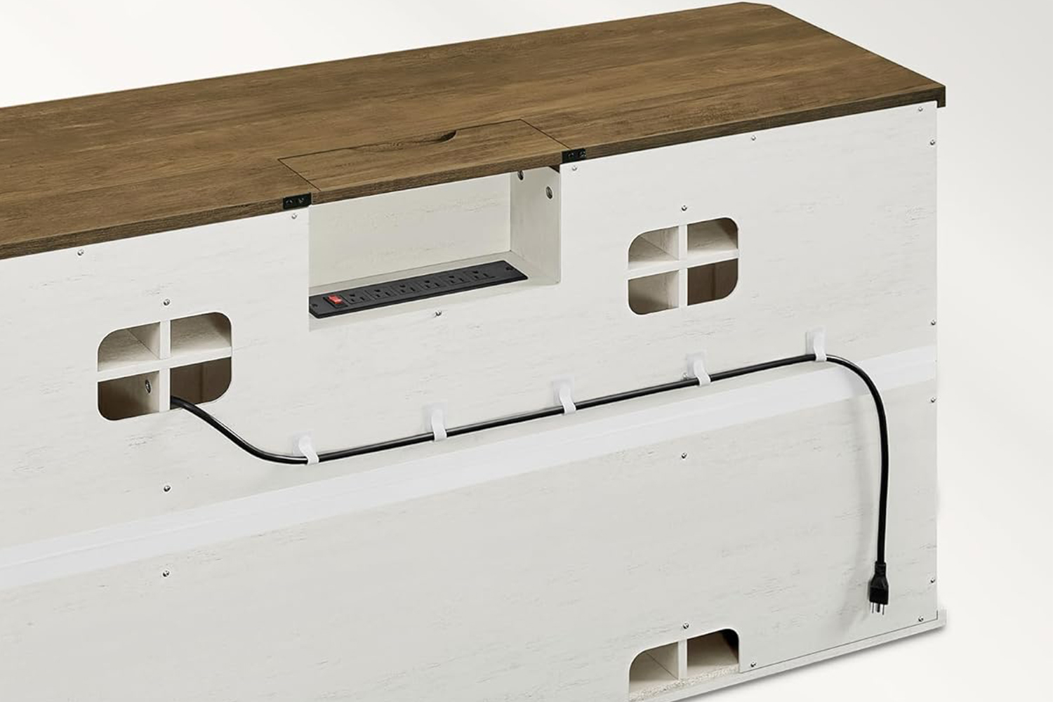 KARO 58" Farmhouse Tall TV Stand with Sliding Barn Doors and Built-in ...