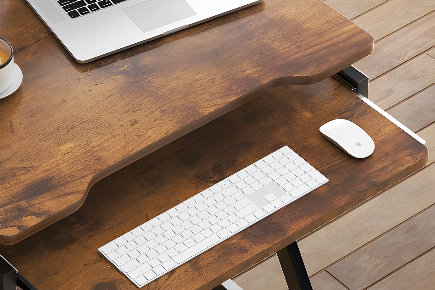 MOBELLA Z-Type Laptop Desk with Wheels (Walnut)-iFurniture-The largest ...