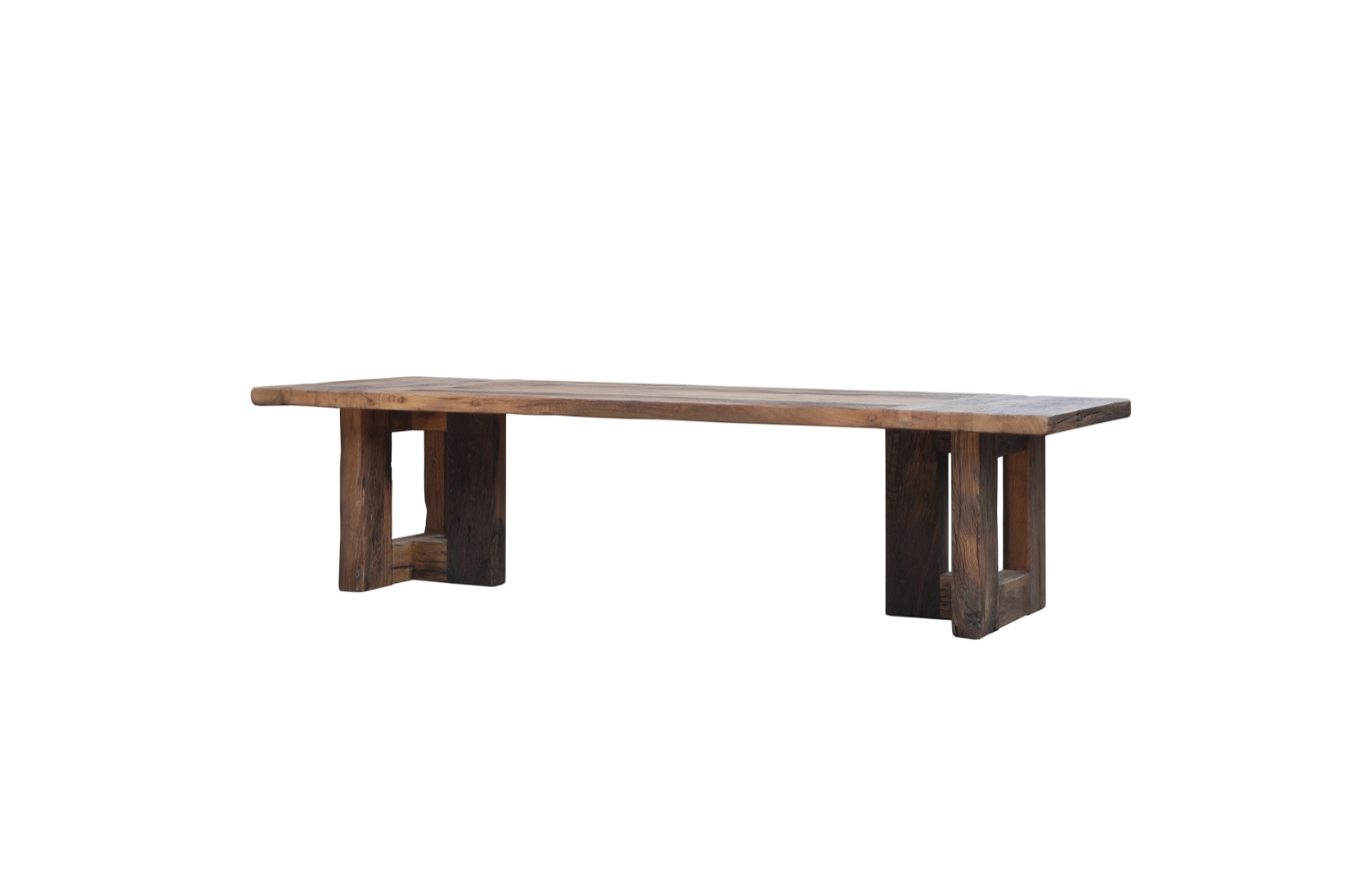 TIMBERA 118" Solid Reclaimed Oak Wood Dining Table-iFurniture-The ...