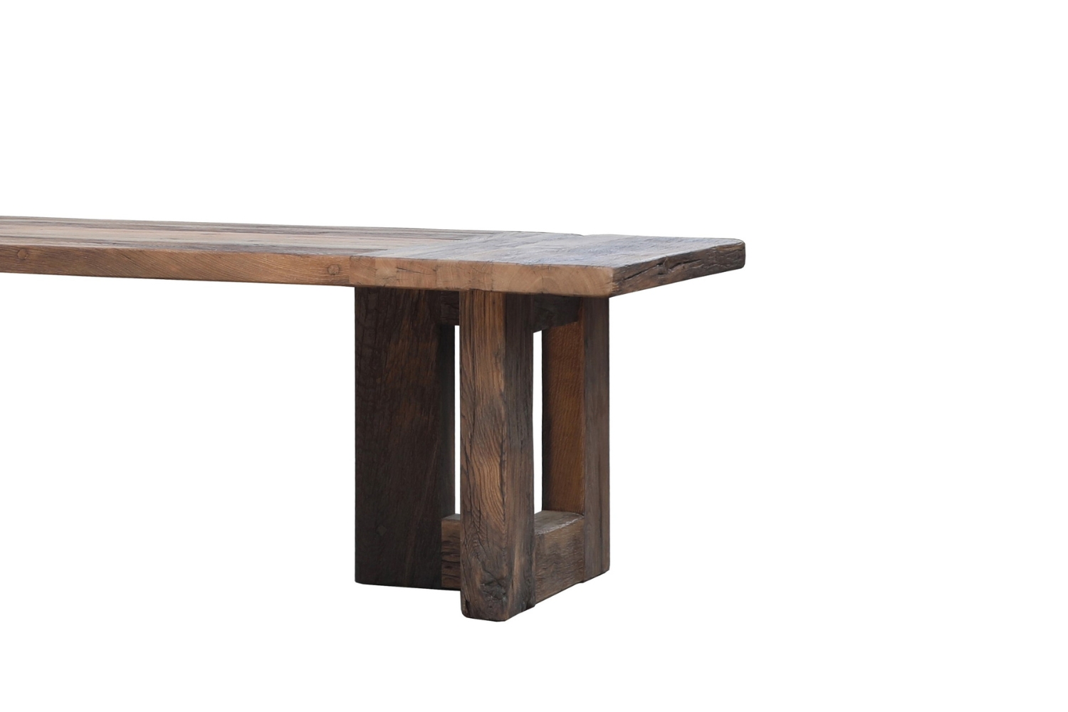 TIMBERA 118" Solid Reclaimed Oak Wood Dining Table-iFurniture-The ...