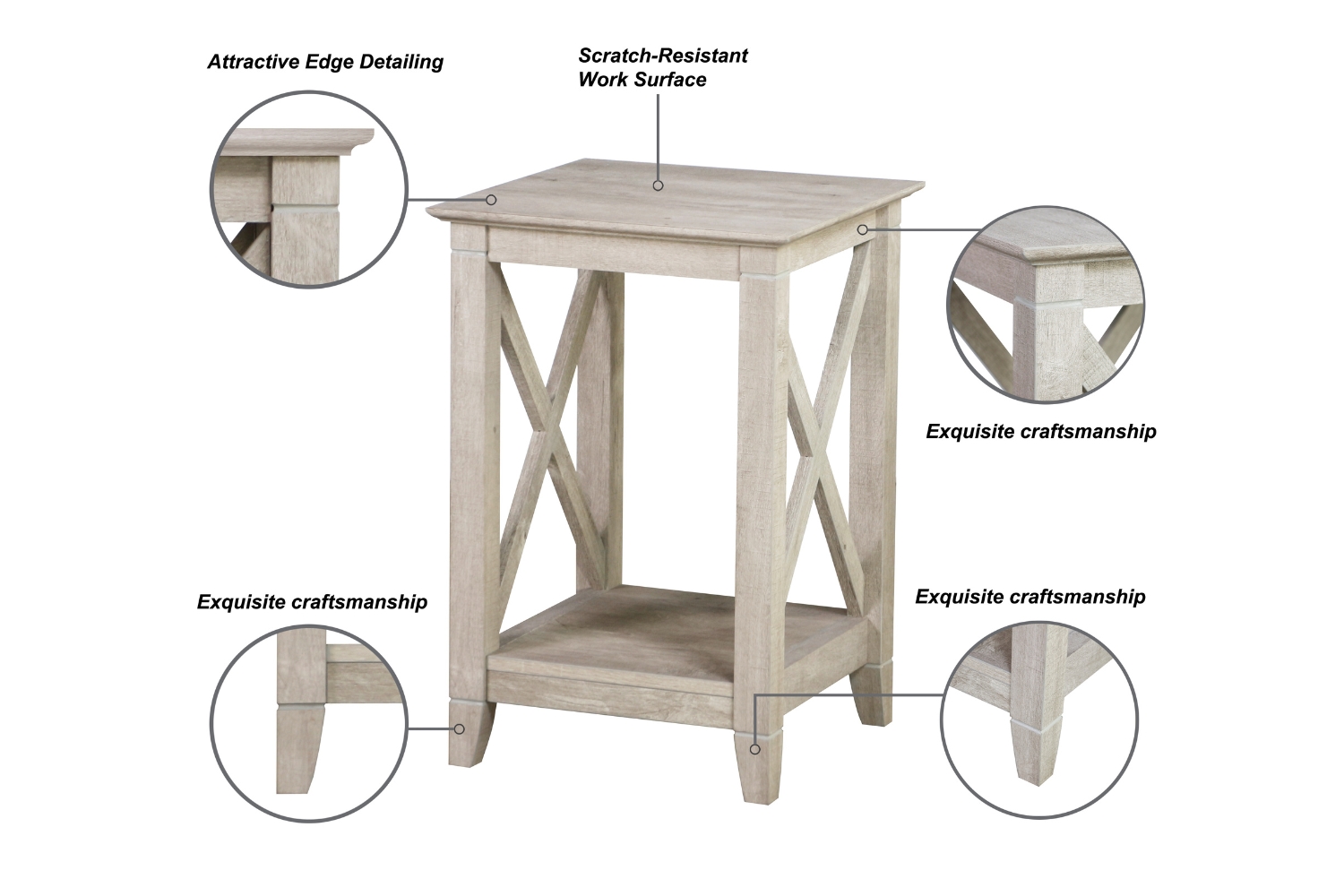 NEIL Side Table with Shelf-iFurniture-The largest furniture store in ...