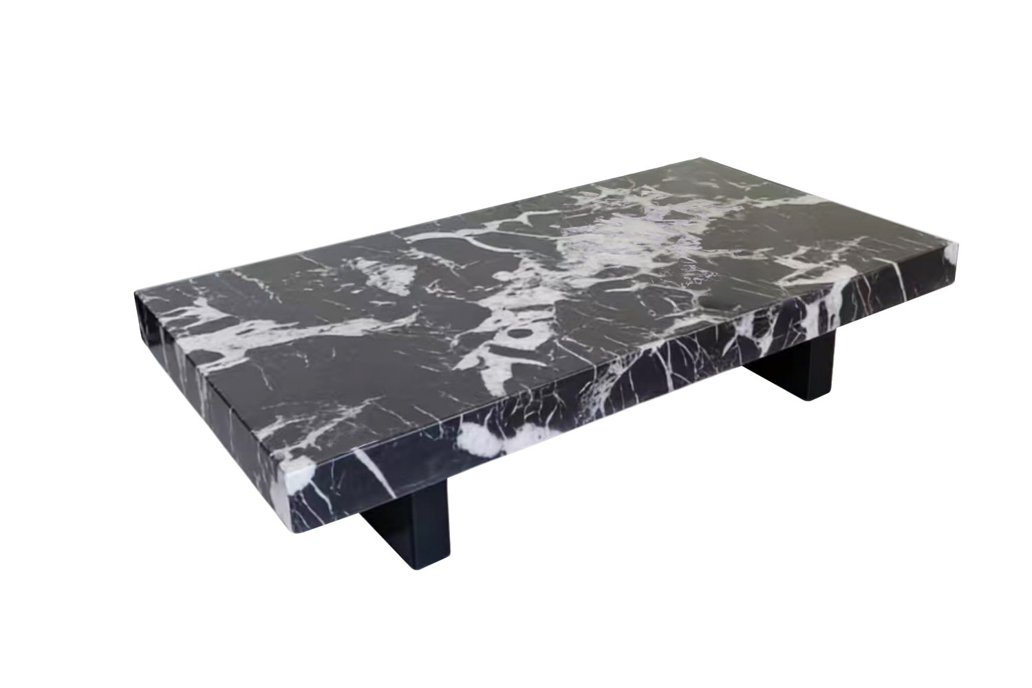 LUCIANO 140 Microcrystalline Stone Top Coffee Table (Dark)-iFurniture ...