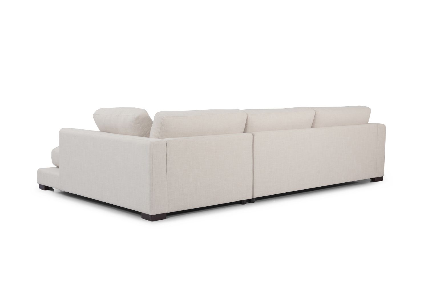 [FLOOR MODEL CLEARANCE] LONDON FEATHER-FILLED SECTIONAL FABRIC SOFA ...