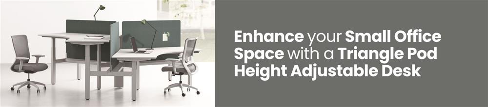 Enhance Your Small Office Space with a Triangle Pod Height Adjustable ...