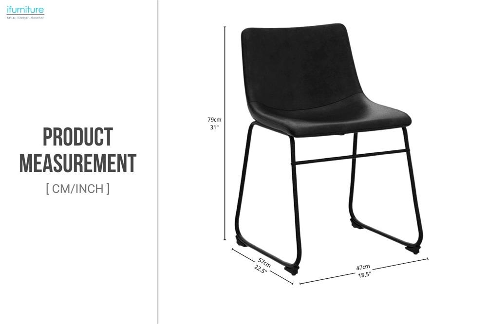 KRISTA Dining Chair (Black)-iFurniture-The largest furniture store in ...
